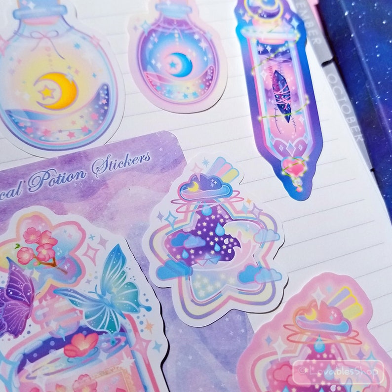 Magical Potion Stickers 13pcs - Etsy