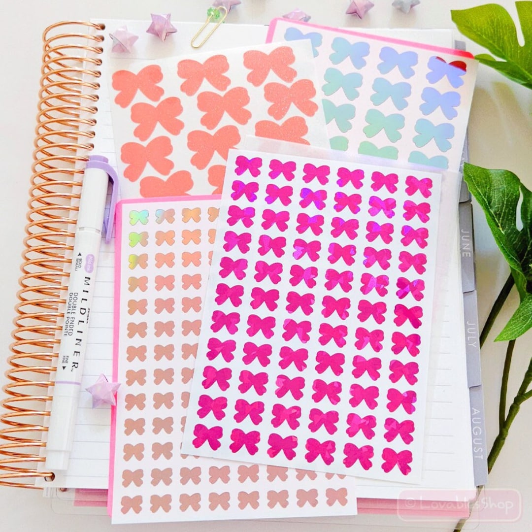 Ribbon Vinyl Sticker Sheet - Etsy