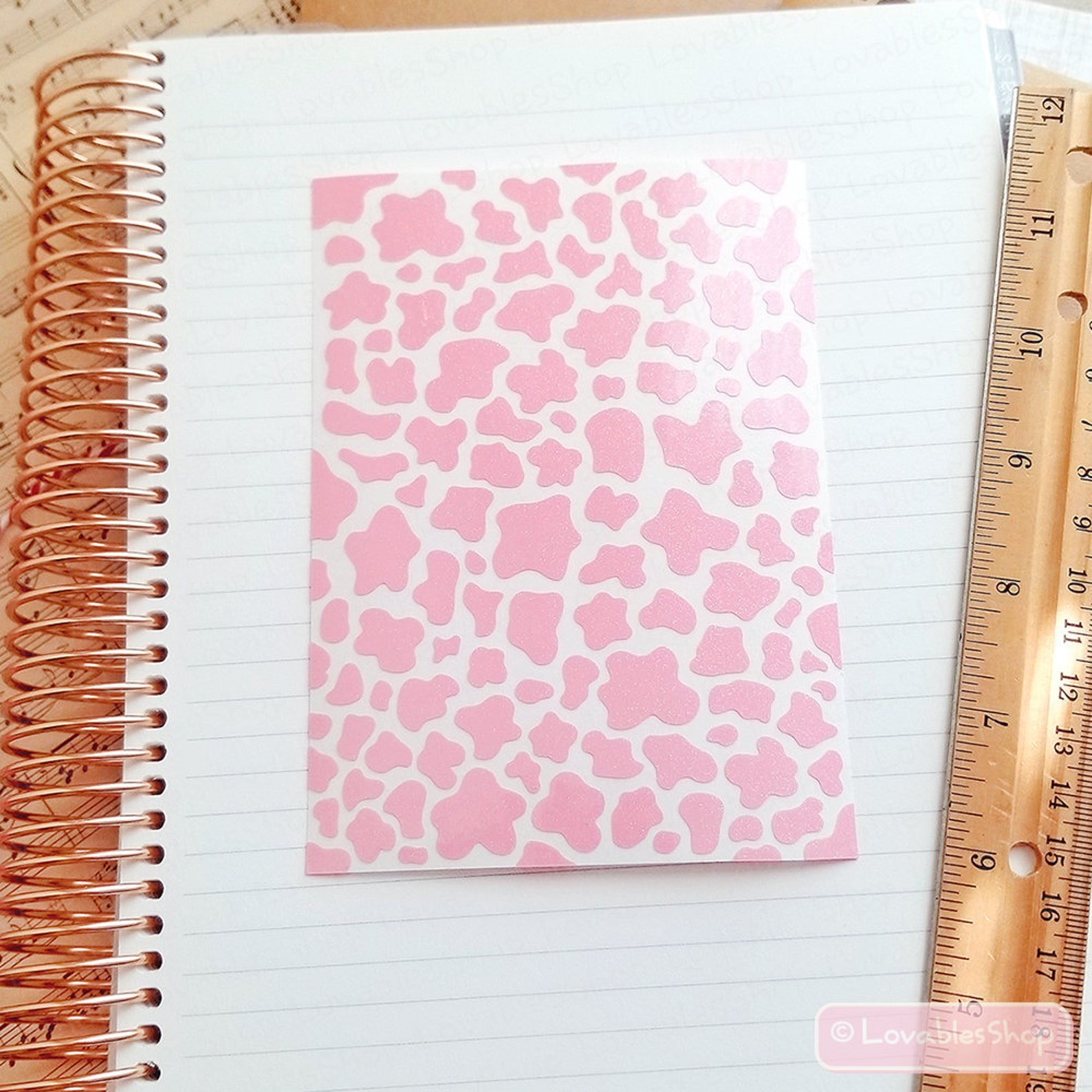 Cow Print Vinyl Sticker Sheet - Etsy