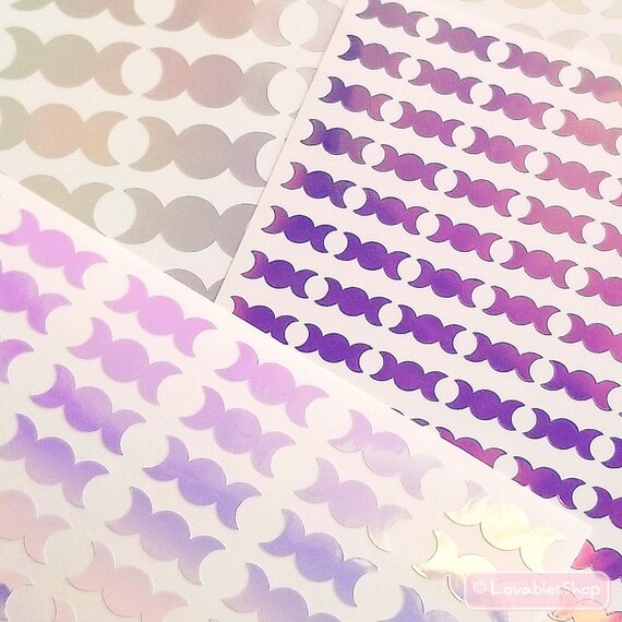 Triple Moon Goddess Vinyl Sticker Sheet | Etsy