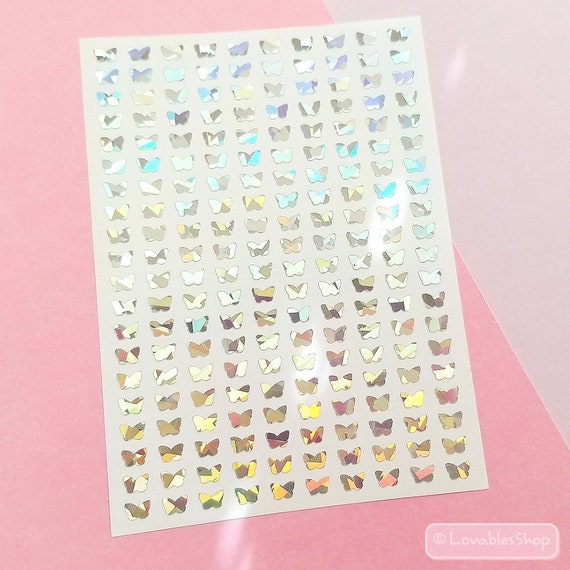 Tiny Butterfly 0.25 Inch Permanent Vinyl Sticker Sheet | Etsy