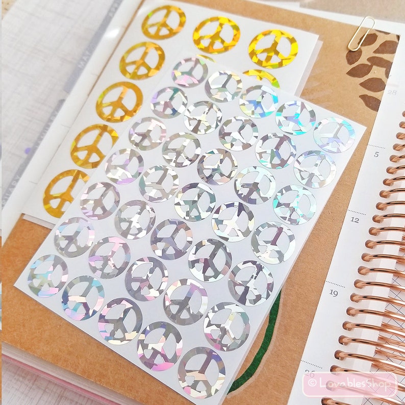 Peace Vinyl Sticker Sheet - Etsy