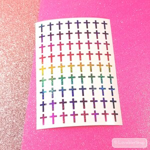 Cross Vinyl Sticker Sheet - Etsy