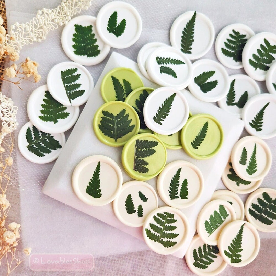 Premade Fern Wax Seal / Peel and Stick / Self Adhesive Wax Seals ...
