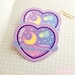 Galaxy Heart Vinyl Sticker - Etsy