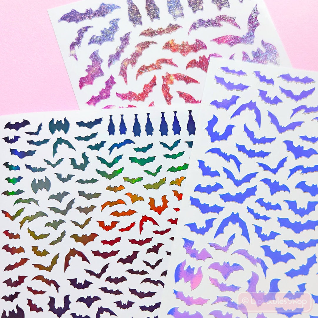 Bats Vinyl Sticker Sheet - Etsy