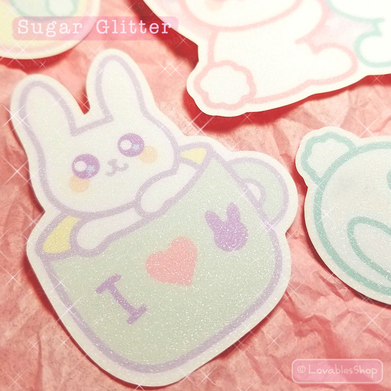 Bunny Stickers - Etsy