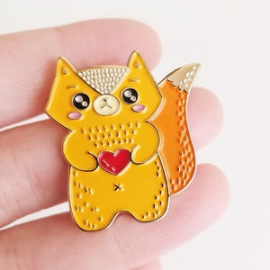Fox Enamel Pin - Etsy