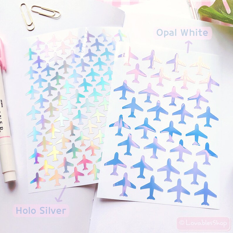 Airplane Vinyl Sticker Sheet - Etsy