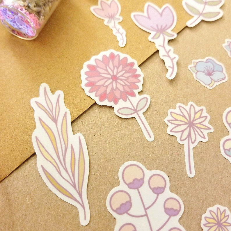 Wildflower Stickers - Etsy