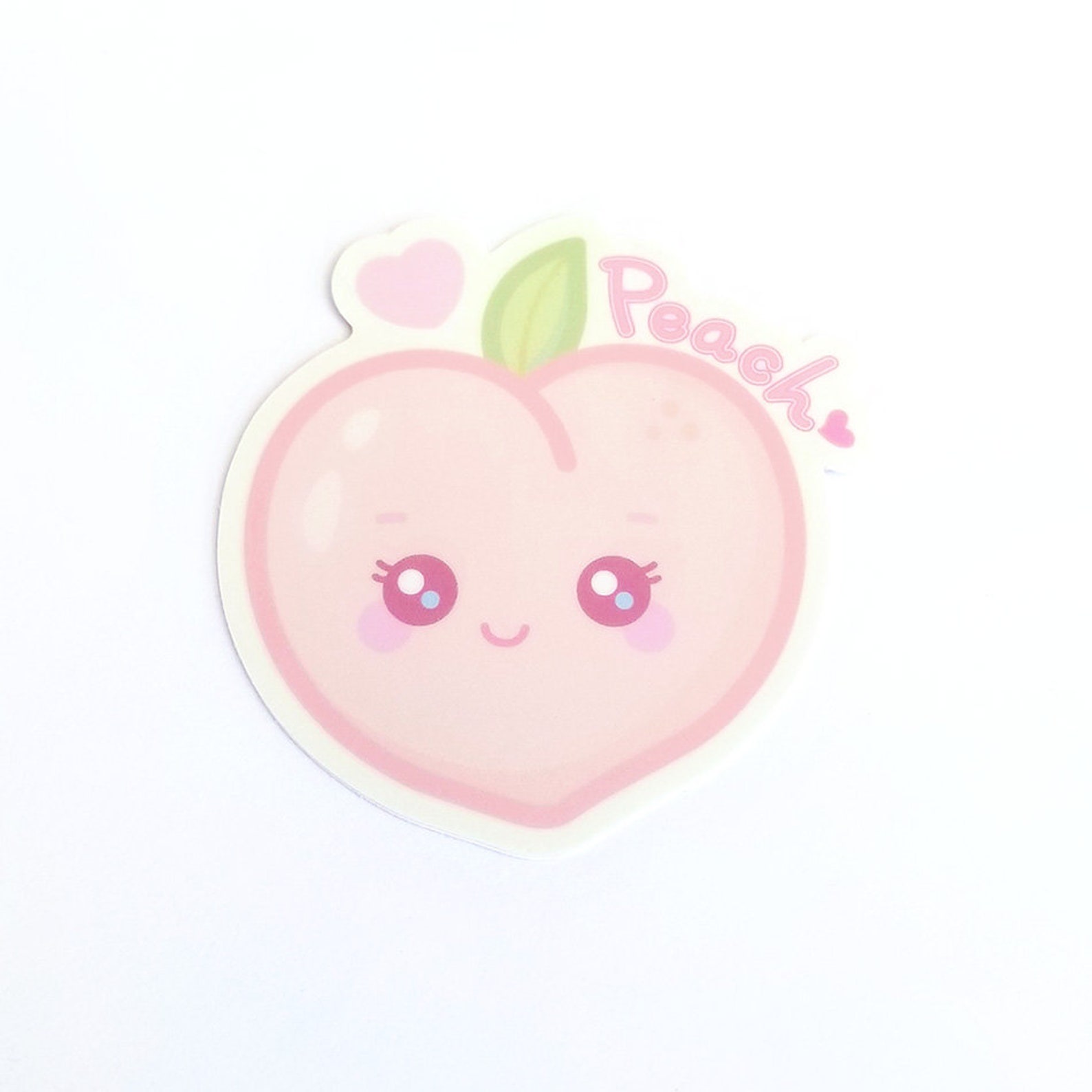 Sweet Peach Vinyl Sticker - Etsy