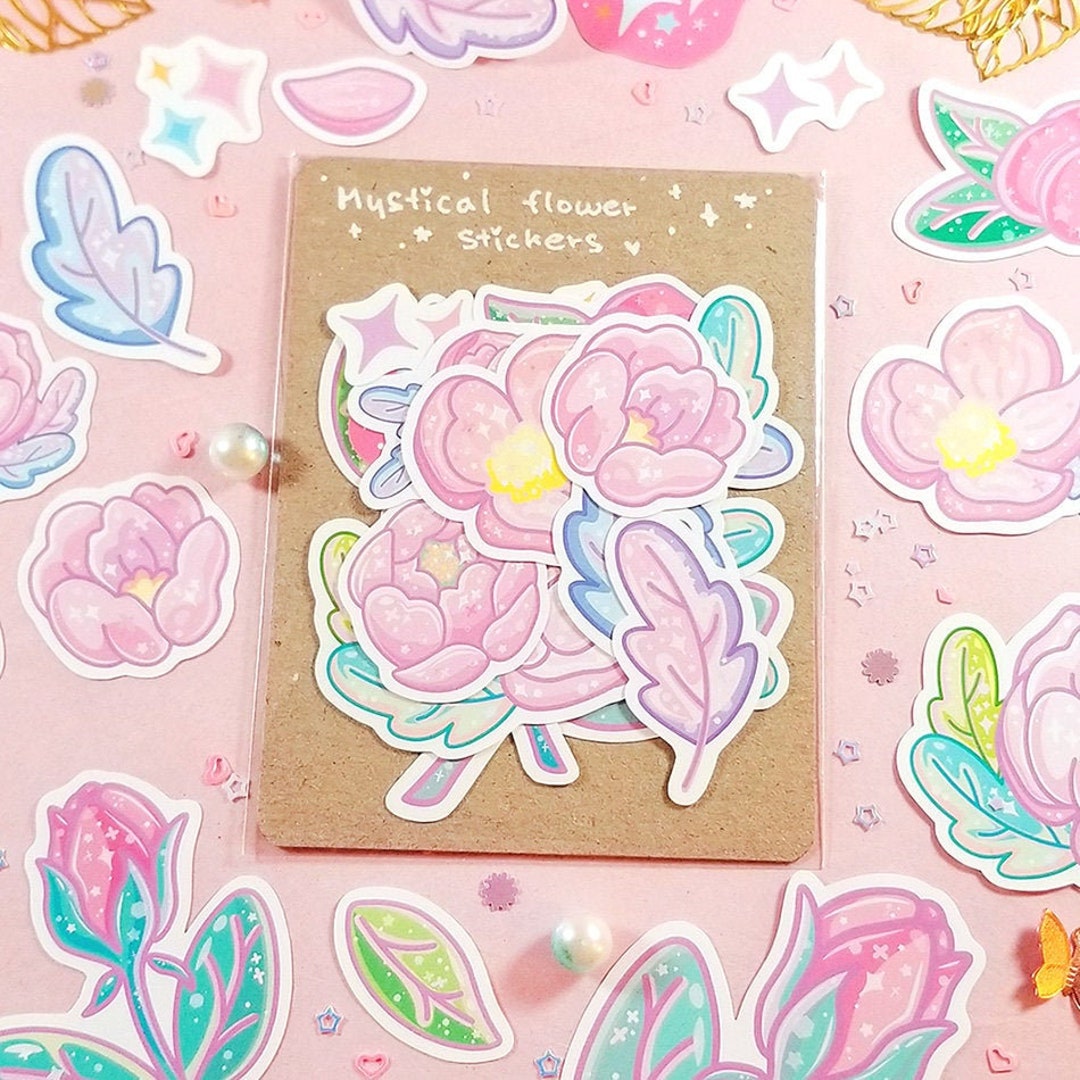 Mystical Flower Stickers - Etsy
