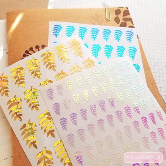 Leaf Vinyl Sticker Sheet - Etsy