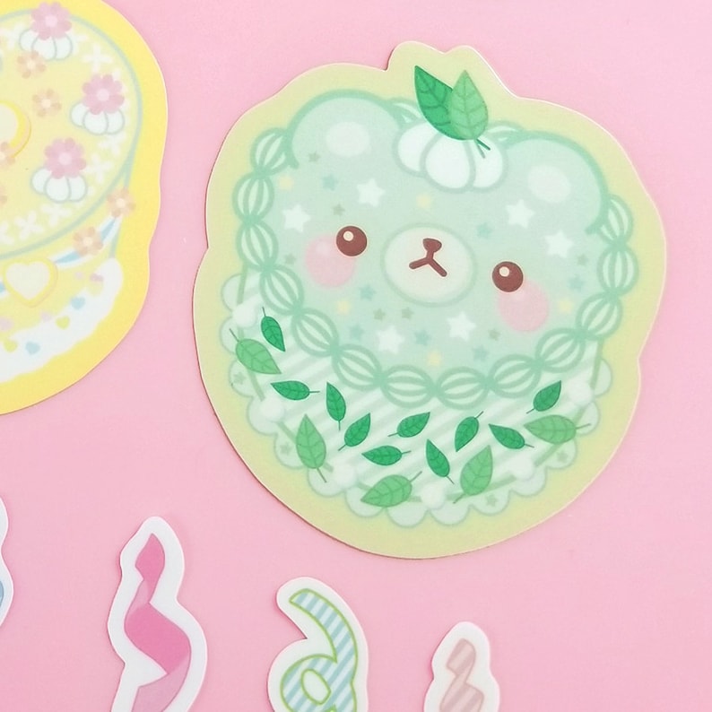 Heart Cake Stickers 17pcs - Etsy