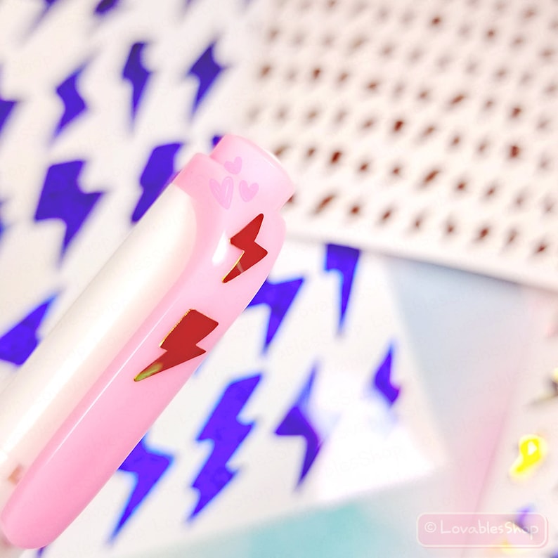 Lighting Bolt Permanent Vinyl Sticker Sheet - Etsy