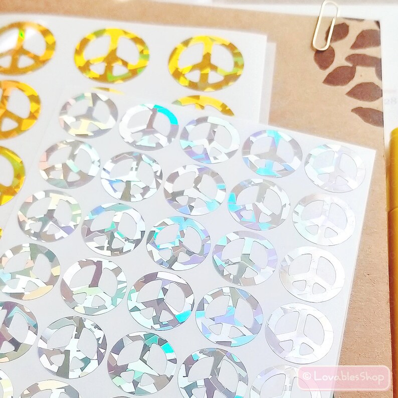 Peace Vinyl Sticker Sheet | Etsy