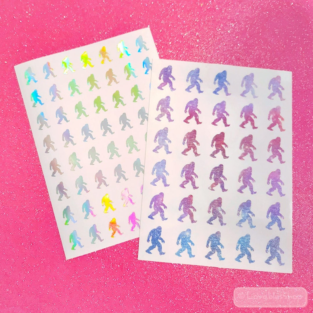 Bigfoot Waterproof Vinyl Sticker Sheet - Etsy