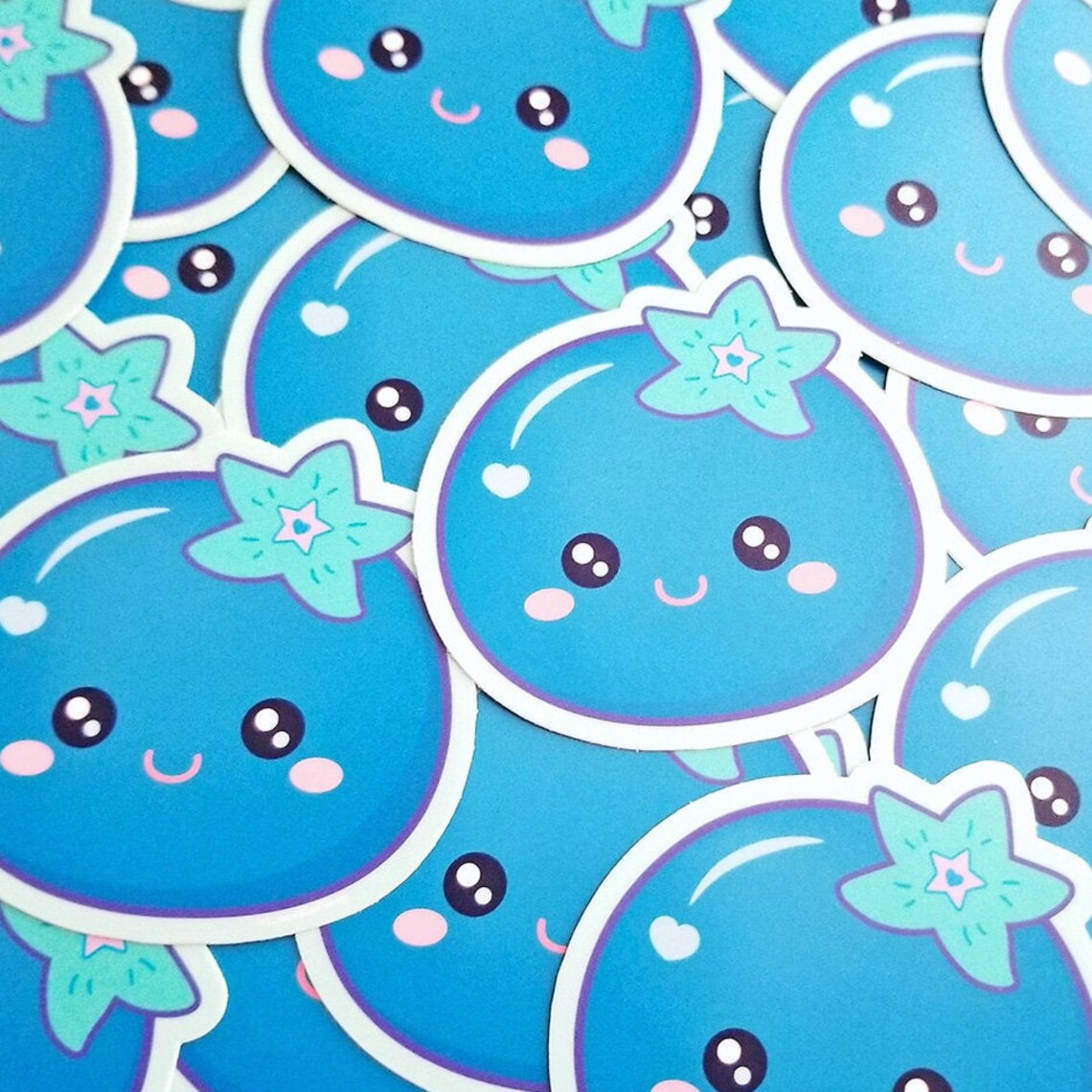 Super Blueberry Vinyl Sticker - Etsy