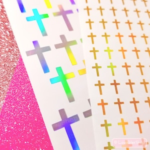 Cross Vinyl Sticker Sheet - Etsy
