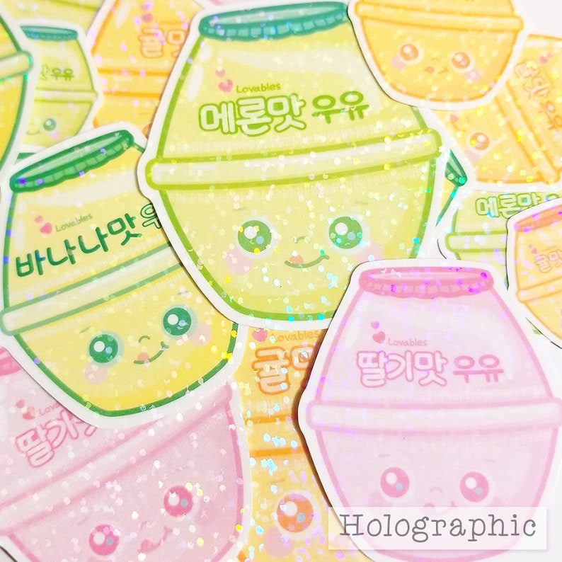 Korean Milk Stickers - Etsy