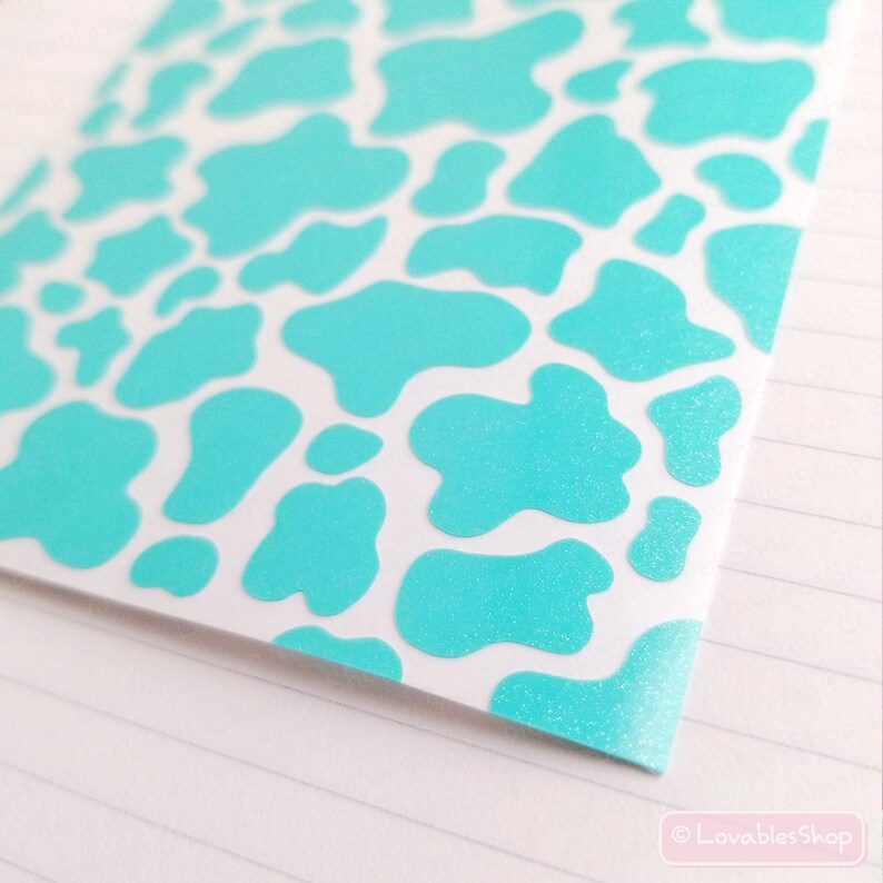 Cow Print Vinyl Sticker Sheet - Etsy
