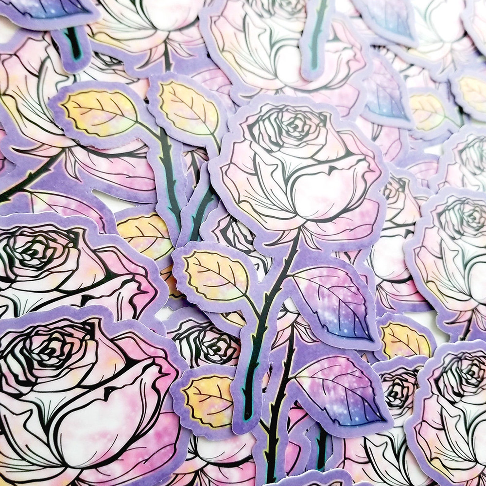 Magic Rose Vinyl Sticker | Etsy