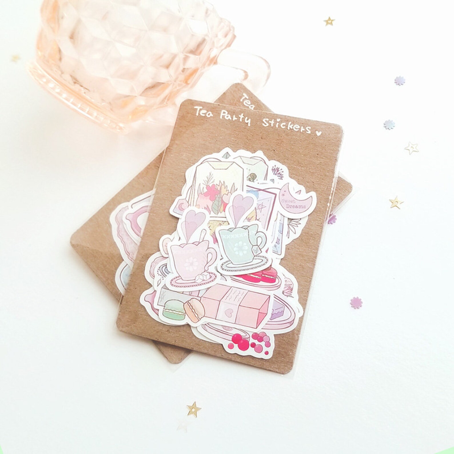 Tea Party Stickers 15pcs - Etsy