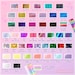 Single Letter Alphabet Upper Case A~Z Vinyl Sticker Sheet - Etsy