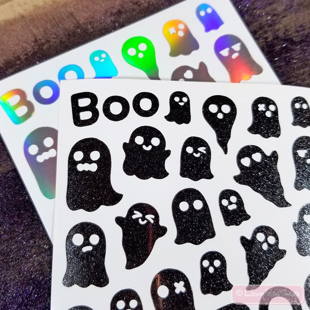 Ghost Permanent Vinyl Sticker Sheet - Etsy