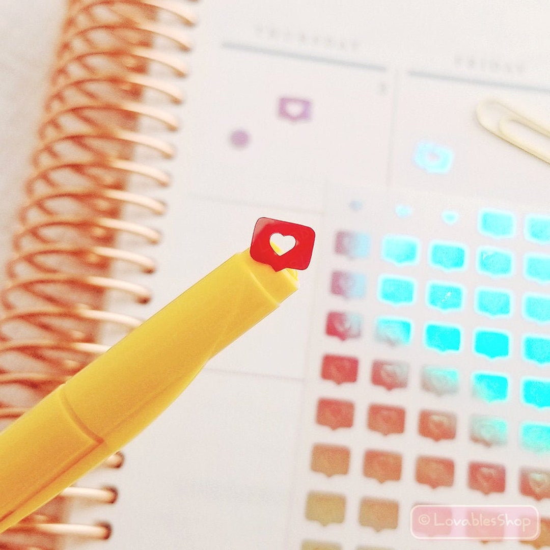 Instagram Like Vinyl Sticker Sheet - Etsy