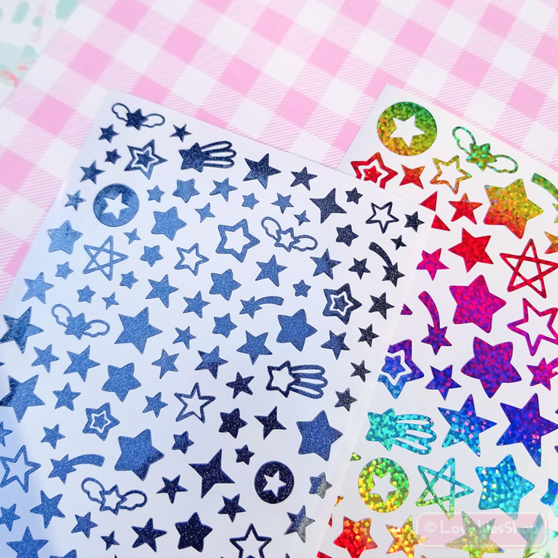 Stars Permanent Vinyl Sticker Sheet - Etsy