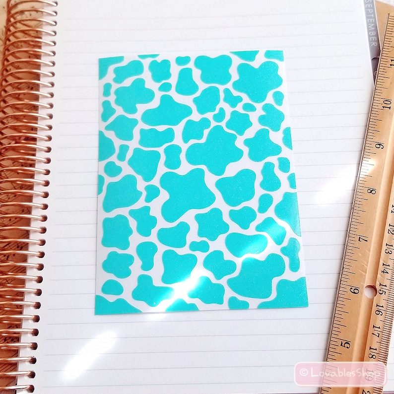 Cow Print Vinyl Sticker Sheet - Etsy