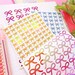 Bow Vinyl Sticker Sheet - Etsy