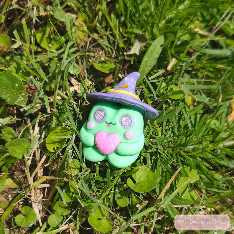 Wizard Frog – Handmade Desk Friend (limited Edition) - Etsy