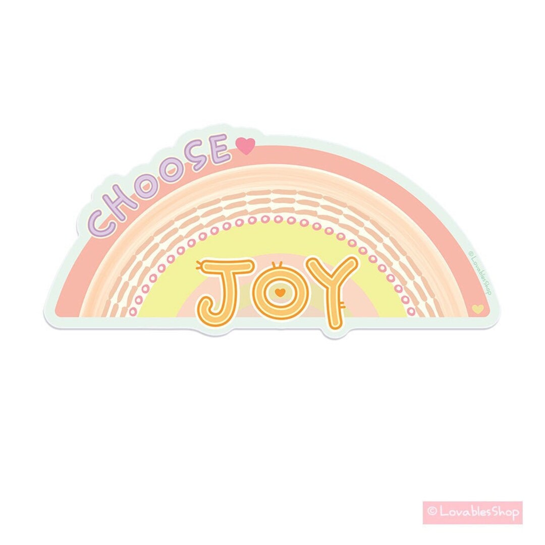 Choose Joy Vinyl Sticker 7.5 Inch - Etsy