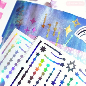 Deco Star Vinyl Sticker Sheet - Etsy