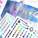 Deco Star Vinyl Sticker Sheet - Etsy