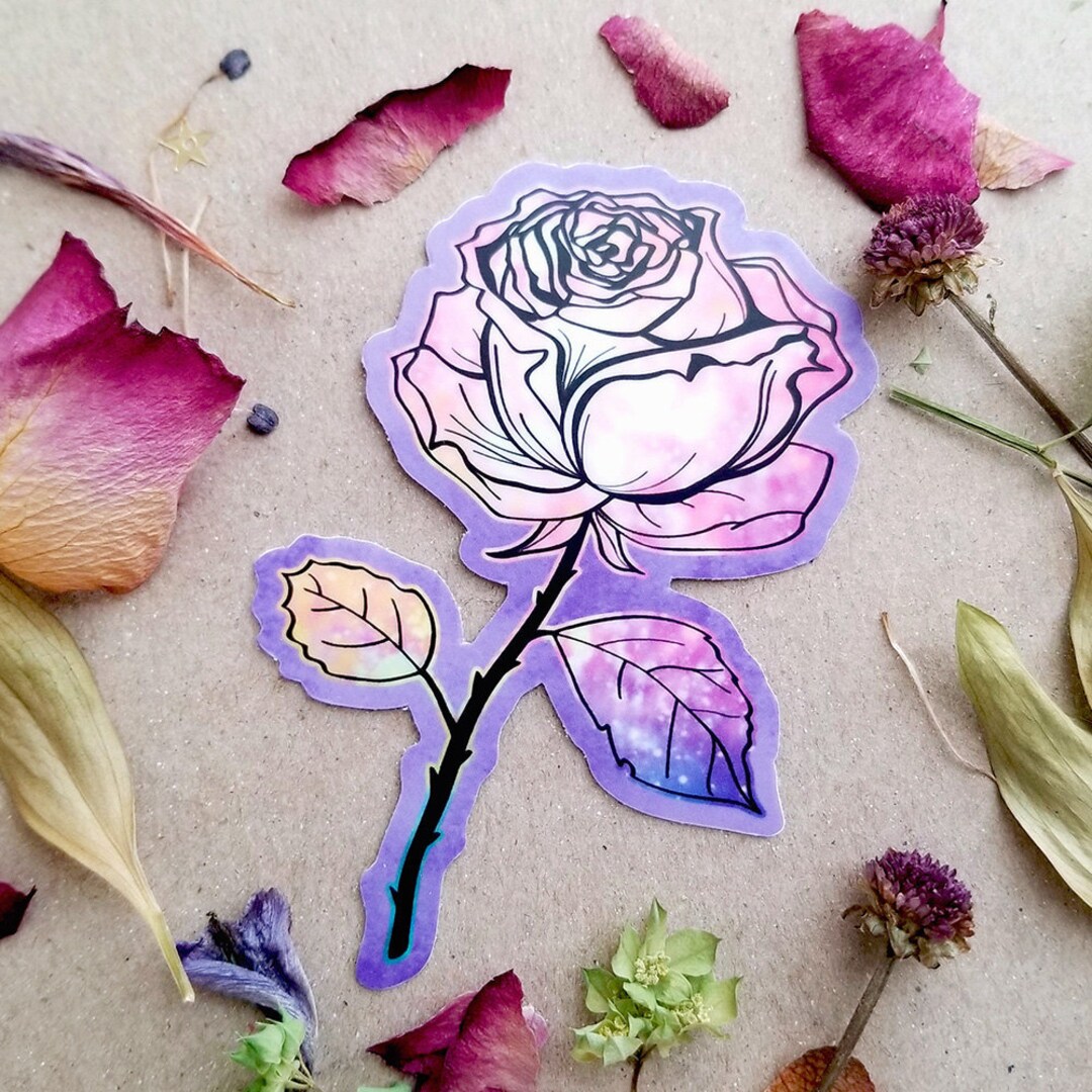 Magic Rose Vinyl Sticker - Etsy