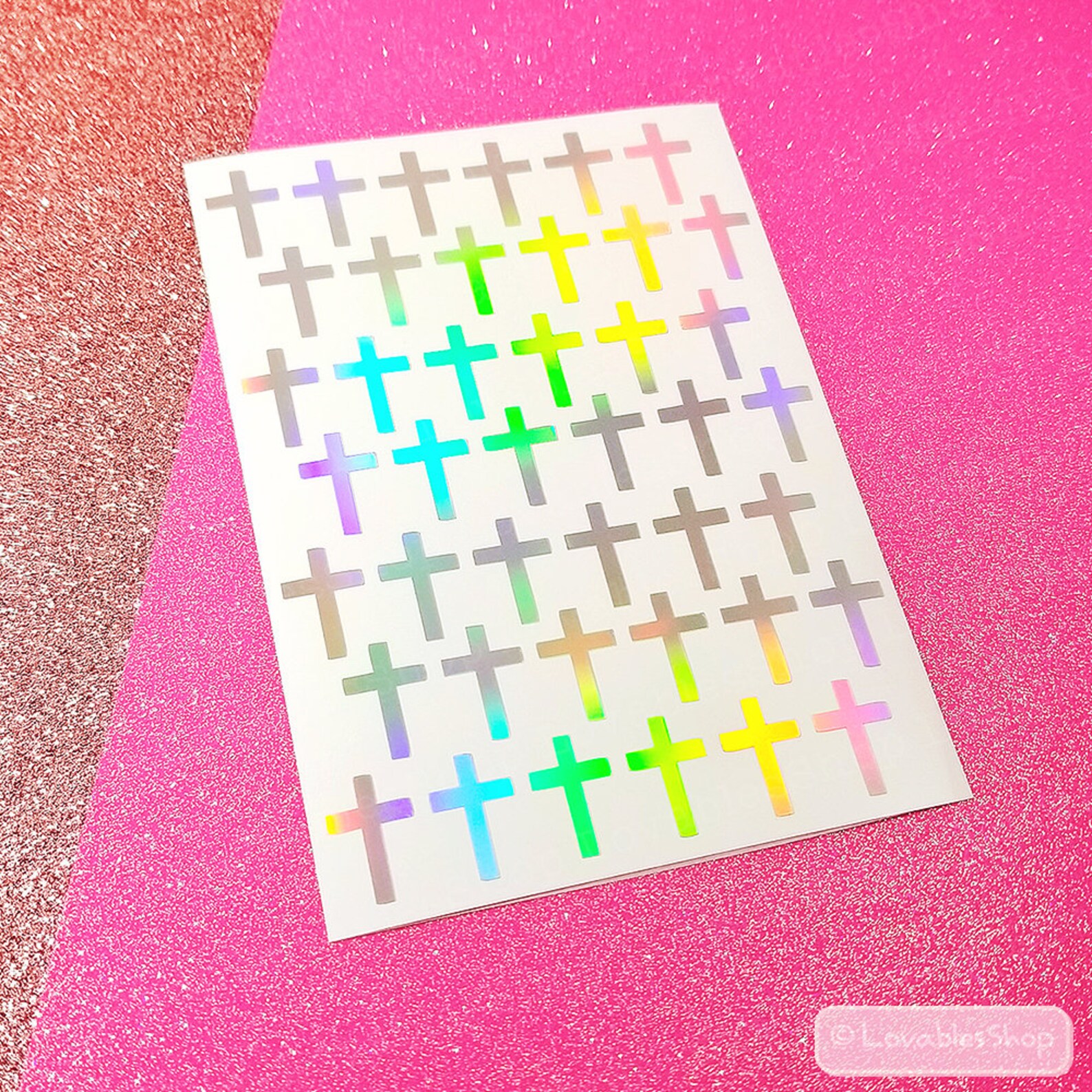 Cross Vinyl Sticker Sheet | Etsy