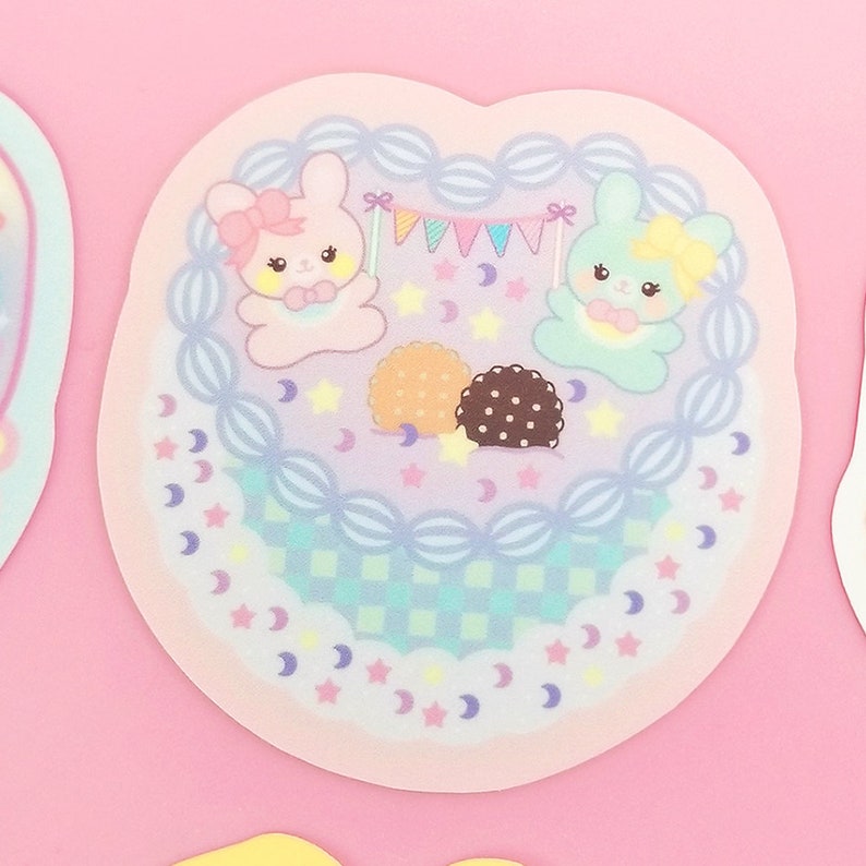 Heart Cake Stickers 17pcs - Etsy