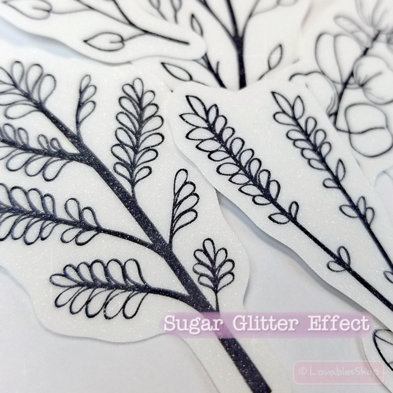 Black and White Leaf Stickers - Etsy