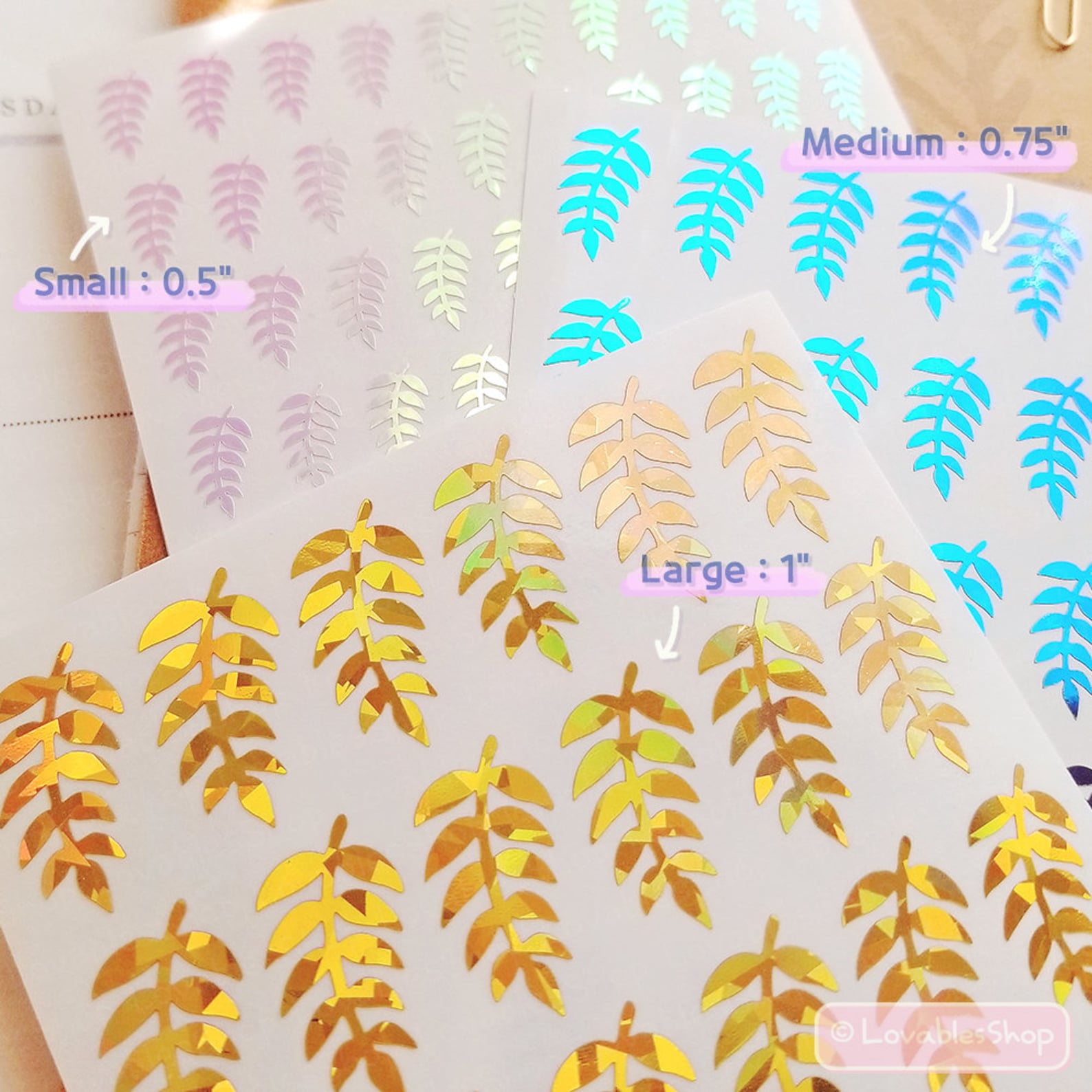 Leaf Vinyl Sticker Sheet - Etsy