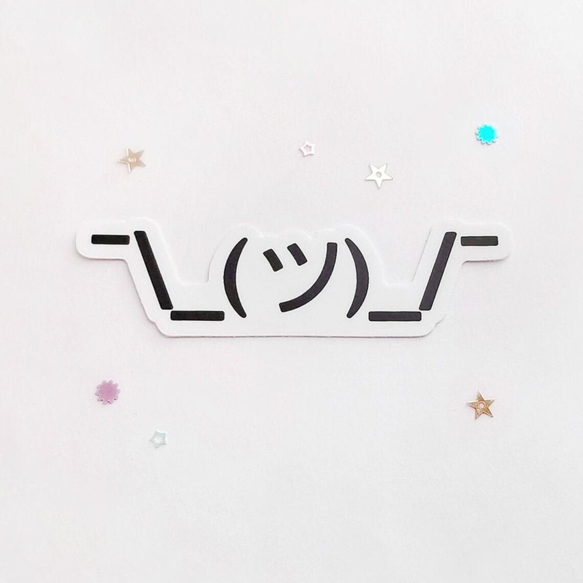 Shrug Vinyl Sticker | Etsy