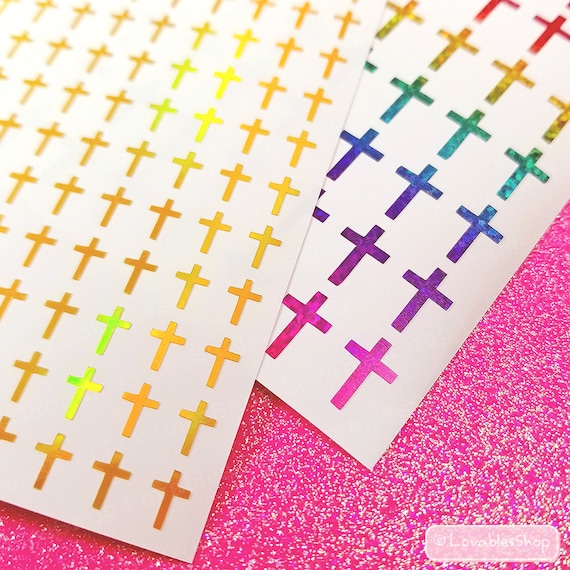 Cross Vinyl Sticker Sheet | Etsy