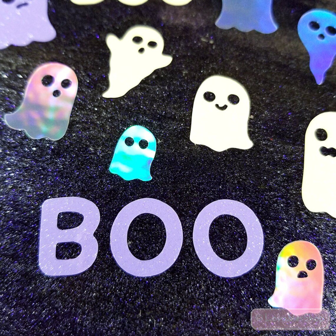 Ghost Permanent Vinyl Sticker Sheet - Etsy