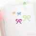 Bow Vinyl Sticker Sheet - Etsy