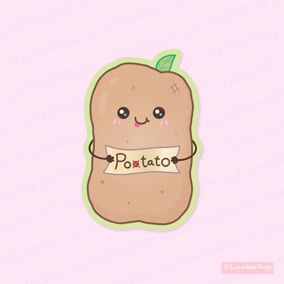 Pootato Vinyl Sticker - Etsy
