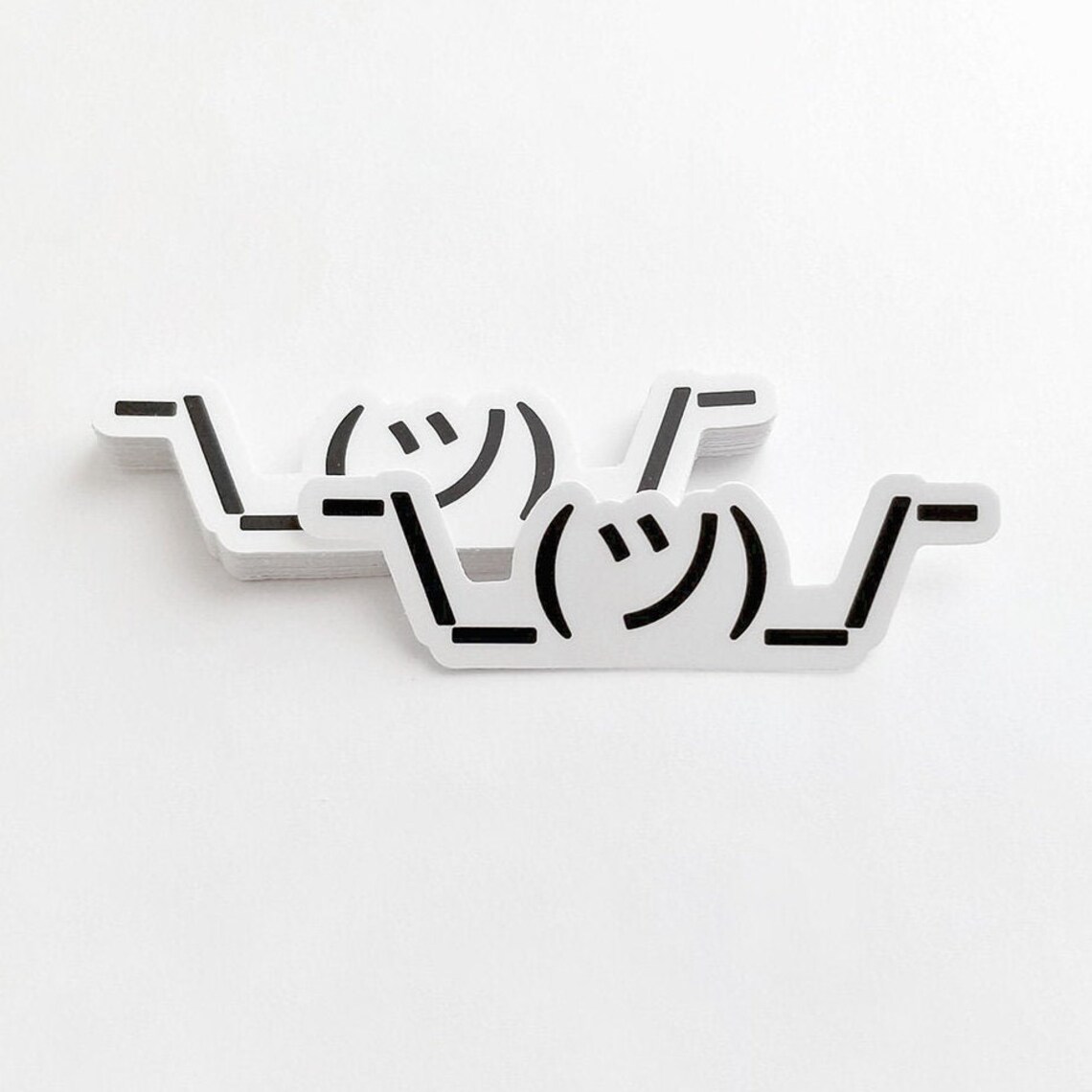 Shrug Vinyl Sticker - Etsy