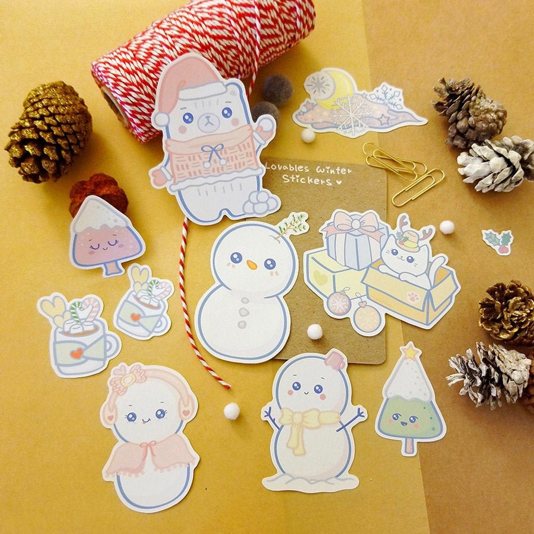 Lovables Winter Stickers - Etsy