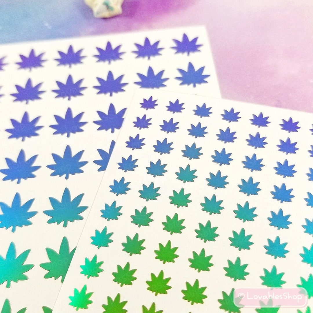 Weed Permanent Vinyl Sticker Sheet - Etsy